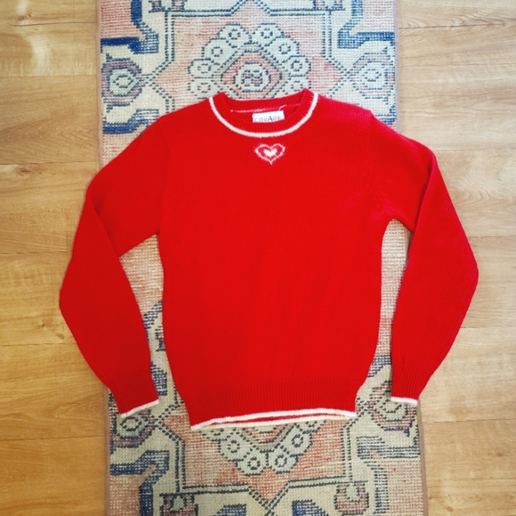 Vintage | Sweaters | Vintage Heart Sweater | Poshmark